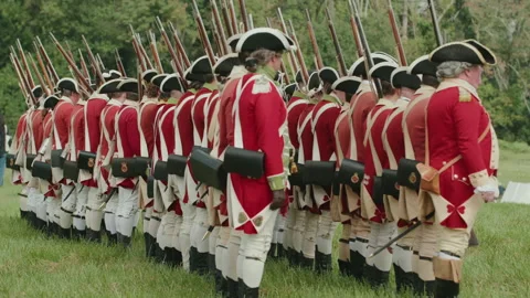 4K American Revolutionary War Re-enactme... | Stock Video | Pond5
