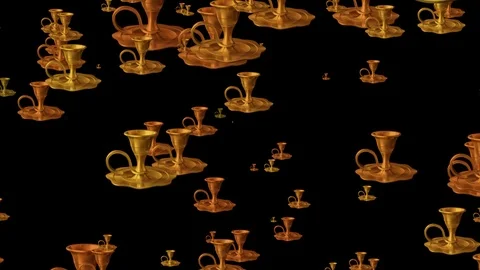 4K Animated background of moving candles... | Stock Video | Pond5