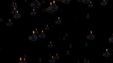 4K Animated background of moving candles... | Stock Video | Pond5