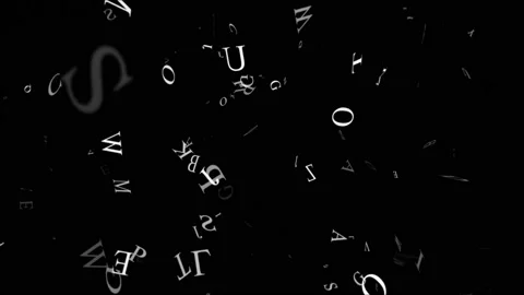 4k Animated background with white ABC al... | Stock Video | Pond5