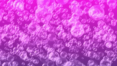 4k Animated Bubbles Pink Background | Stock Video | Pond5