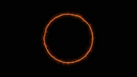 4k animated energy ring on a black backg... | Stock Video | Pond5
