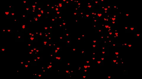 4K - Animated hearts floating up from bo... | Stock Video | Pond5