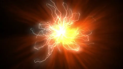 4k animated lightning on the background ... | Stock Video | Pond5