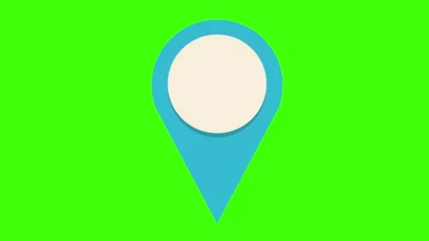 4K animated round-shaped blank blue loca... | Stock Video | Pond5