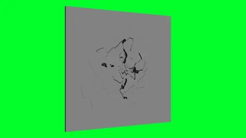4k Animated Wall Crack On Green Screen #... | Stock Video | Pond5
