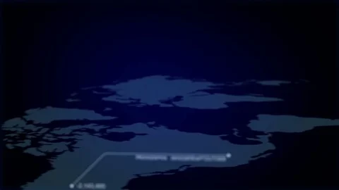 4K Animation of 3D moving world map with... | Stock Video | Pond5