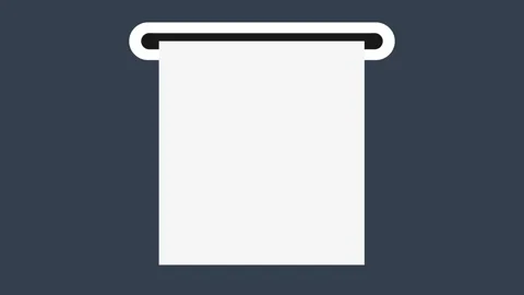 4K animation of a blank paper smoothly s... | Stock Video | Pond5