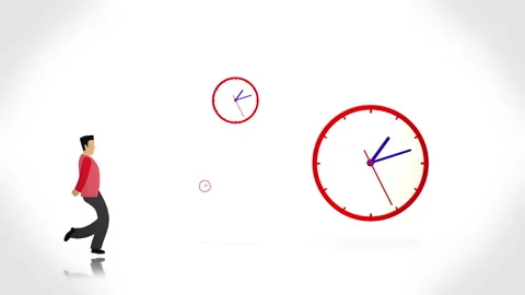 Clock Walking Animation Stock Videos – Royalty-Free HD & 4K Videos | Pond5