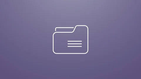 4k animation of computer folder icon. | Stock Video | Pond5