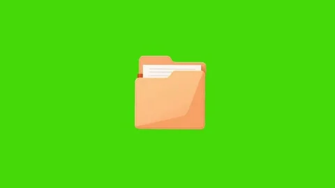 4k animation of document folder icon iso... | Stock Video | Pond5