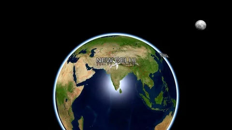 4K Animation of a flight route from New ... | Stock Video | Pond5