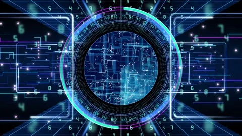 4K Animation futuristic technological ab... | Stock Video | Pond5