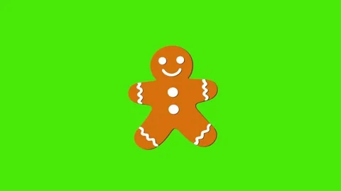 4k animation gingerbread man 3D animatio... | Stock Video | Pond5
