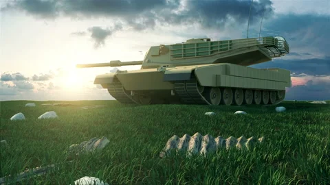 4K Animation of Heavy Military Tank in B... | Stock Video | Pond5
