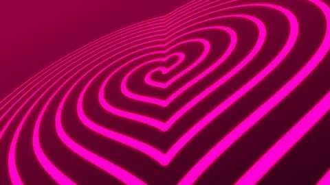 4K animation looping line Heart symbol s... | Stock Video | Pond5