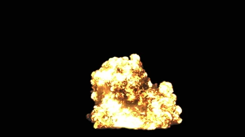 4K Animation of an Massive Explosion on ... | Stock Video | Pond5