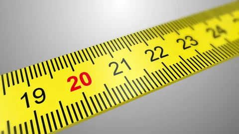 4K Animation of Measure Tape on gradient... | Stock Video | Pond5