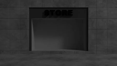 4K Animation of Modern Empty Store Front... | Stock Video | Pond5