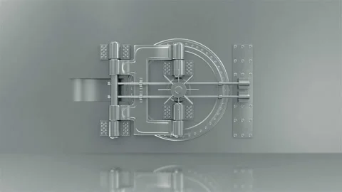 4K Animation of Opened Bank Vault Door w... | Stock Video | Pond5
