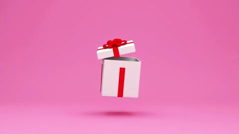4K Animation of Opened Empty Gift Box on... | Stock Video | Pond5