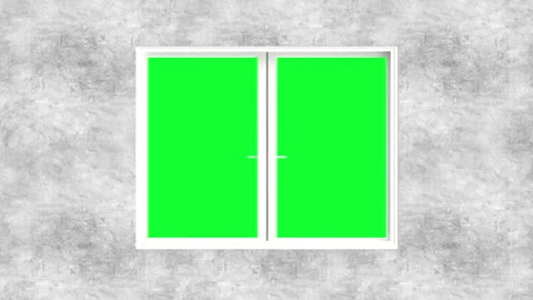 4K Animation of Opened Window with Green... | Stock Video | Pond5