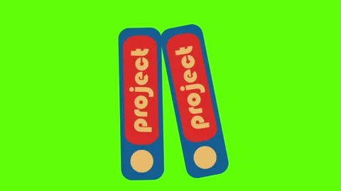 4K animation of project signs on a green... | Stock Video | Pond5