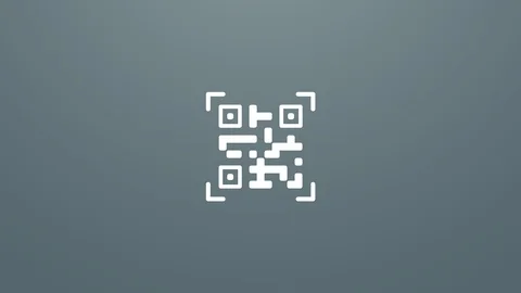 4k animation of QR code icon. | Stock Video | Pond5