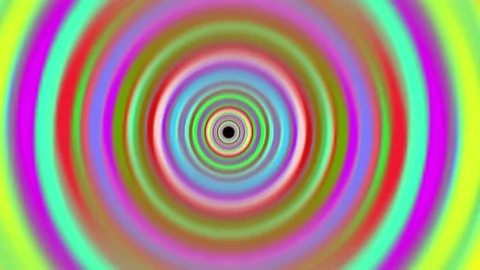 4K animation of rainbow round texture | Stock Video | Pond5