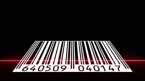 4k animation - Reading a bar code with r... | Stock Video | Pond5