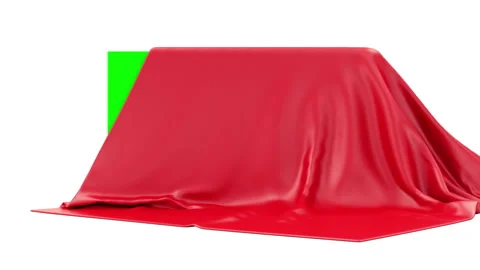 4K Animation of Red Cloth Fabric Unfold ... | Stock Video | Pond5