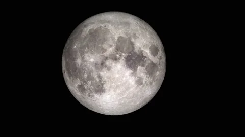 4k animation of rising full moon | Stock Video | Pond5