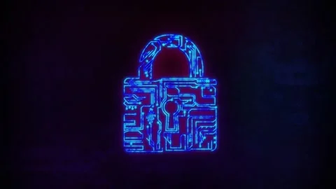 4K animation Security lock with loading ... | Stock Video | Pond5