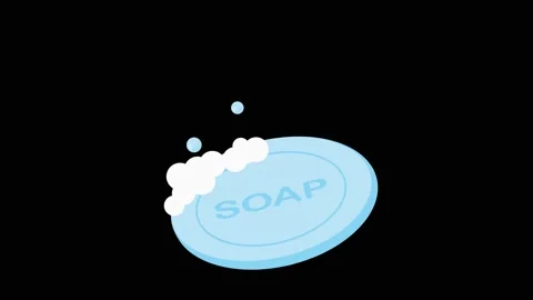 4k Animation of soap with foam and bubbl... | Stock Video | Pond5
