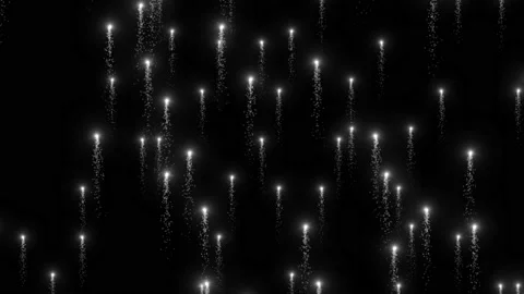 A 4k animation of sparking lights rising... | Stock Video | Pond5