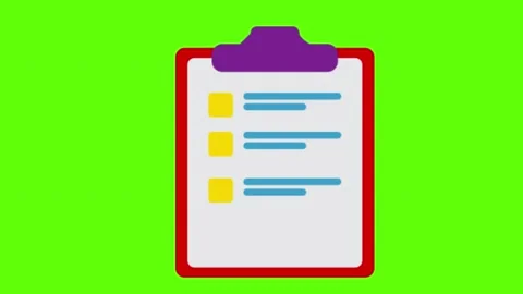 4K animation of task on a green screen | Stock Video | Pond5