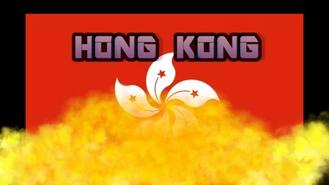 4K animation video HONG KONG text with s... | Stock Video | Pond5