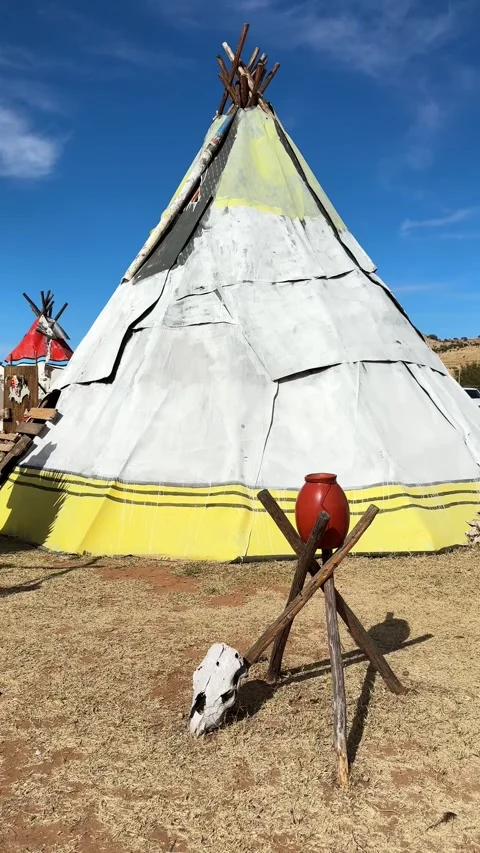 4K Apache tipi in old West Durango, Mexi... | Stock Video | Pond5