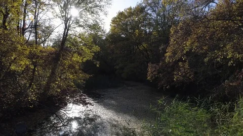 4k Arial drone footage of epic river tro... | Stock Video | Pond5