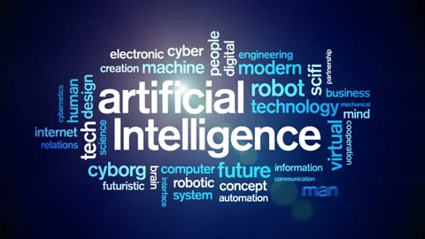 4k Artificial Intelligence Animated Tag ... | Stock Video | Pond5