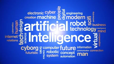 4k Artificial Intelligence Animated Tag ... | Stock Video | Pond5