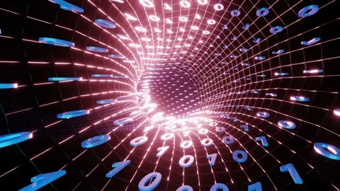 4K Artistic infographics binary numbers ... | Stock Video | Pond5