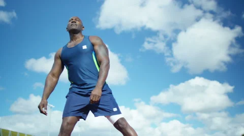 4K Athlete in training at the running tr... | Stock Video | Pond5