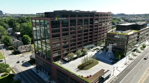 4K Atlanta Georgia Microsoft Building Co... | Stock Video | Pond5