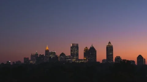 4K Atlanta, Georgia wide static shot of ... | Stock Video | Pond5