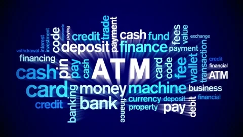 4k ATM Animated Tag Word Cloud,Text Desi... | Stock Video | Pond5