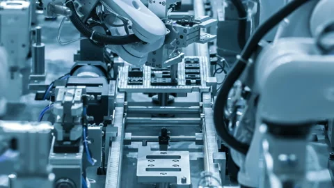 4K: Automated assembly line.Technology a... | Stock Video | Pond5