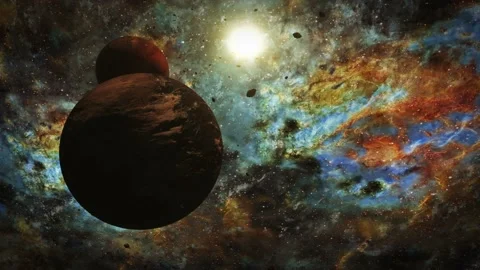 4k Awesome Space Travel in the Universe | Stock Video | Pond5