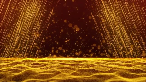 4K Background of shining gold particles ... | Stock Video | Pond5