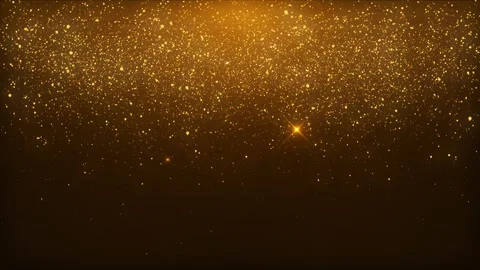 4K Background of shining gold particles ... | Stock Video | Pond5